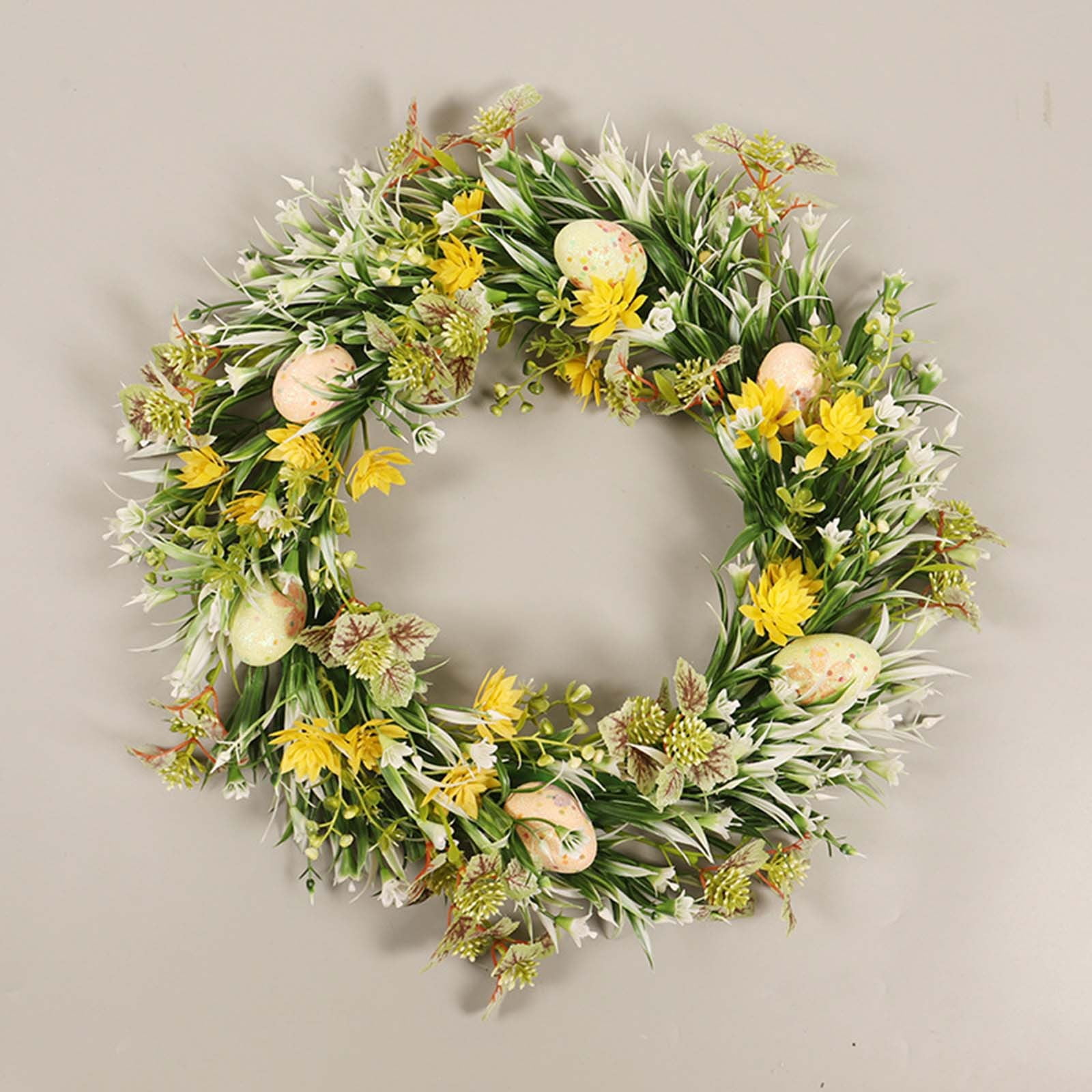 Click here for Dvkptbk Easter Egg Ring Easter Decorative Wreath S... prices