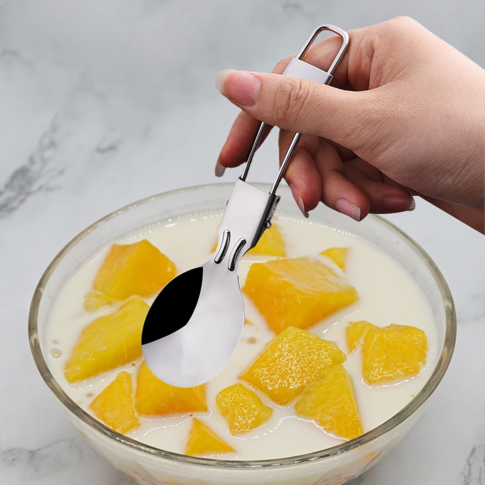 Dream Lifestyle Folding Spoon Rust-proof Mirror Polished Temperature ...