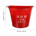 Red Fire Bucket Iron Sand Firefighting Equipment Child - Walmart.com