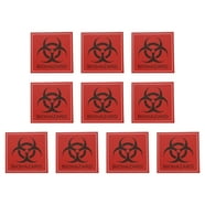 KOVOT 4"x4" Toxic DOT (Class 6) Hazardous Materials Warning Labels 500 ...