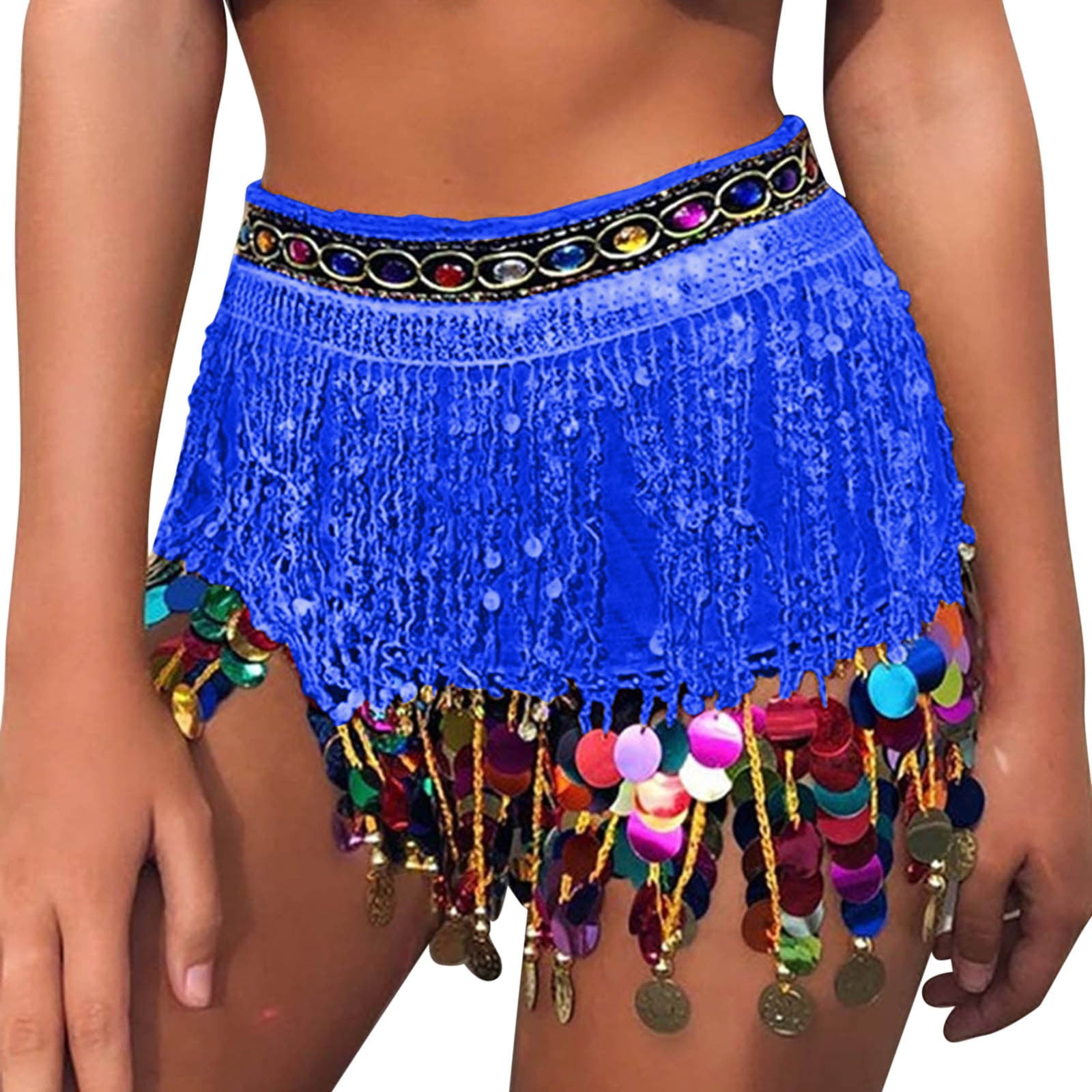 Click here for Fgnfyis Sequin Skirt For Women Boho Fringe Tassel... prices