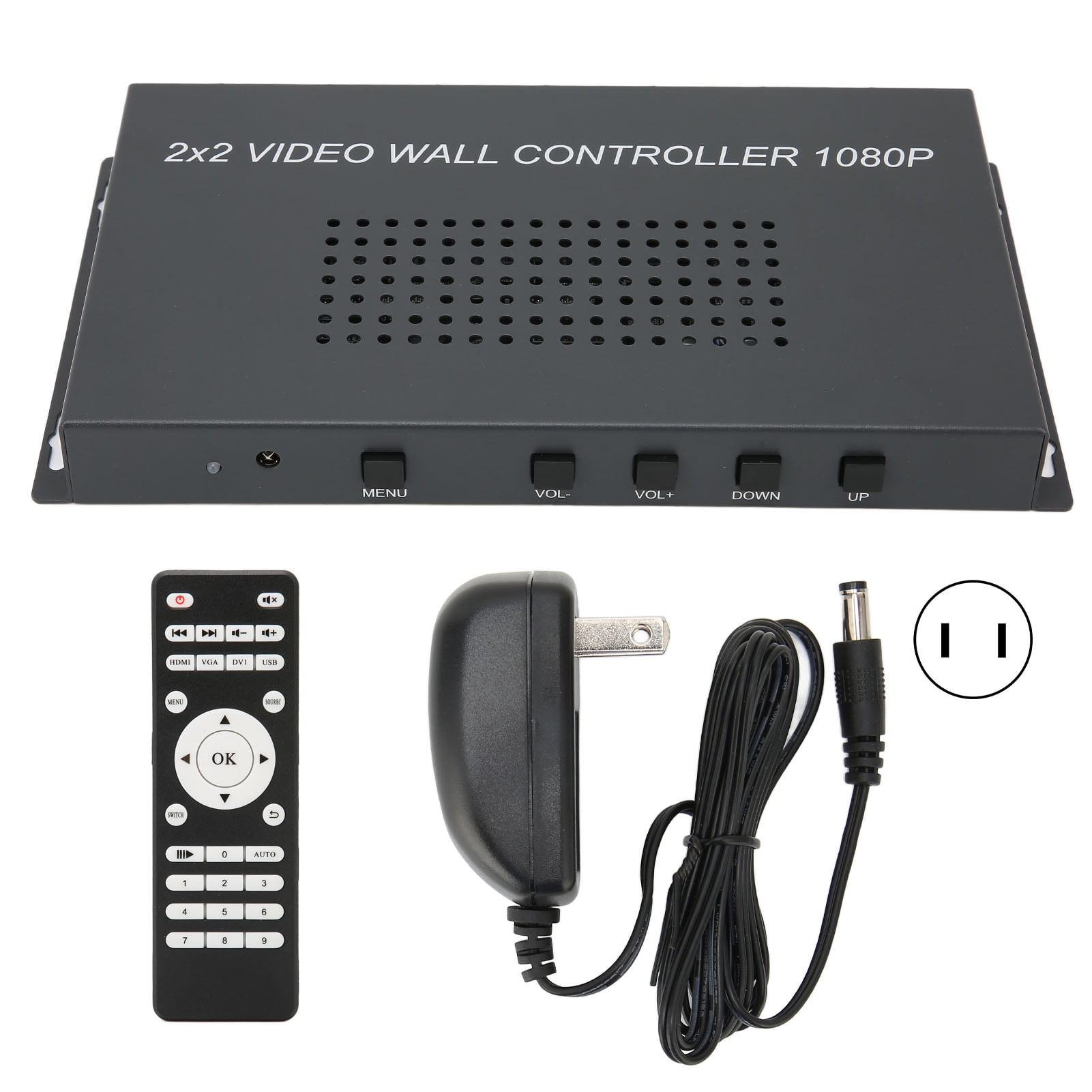Controlador de pared de vídeo 2x2, 1080P a 60HZ, pantalla HD, rotación ...