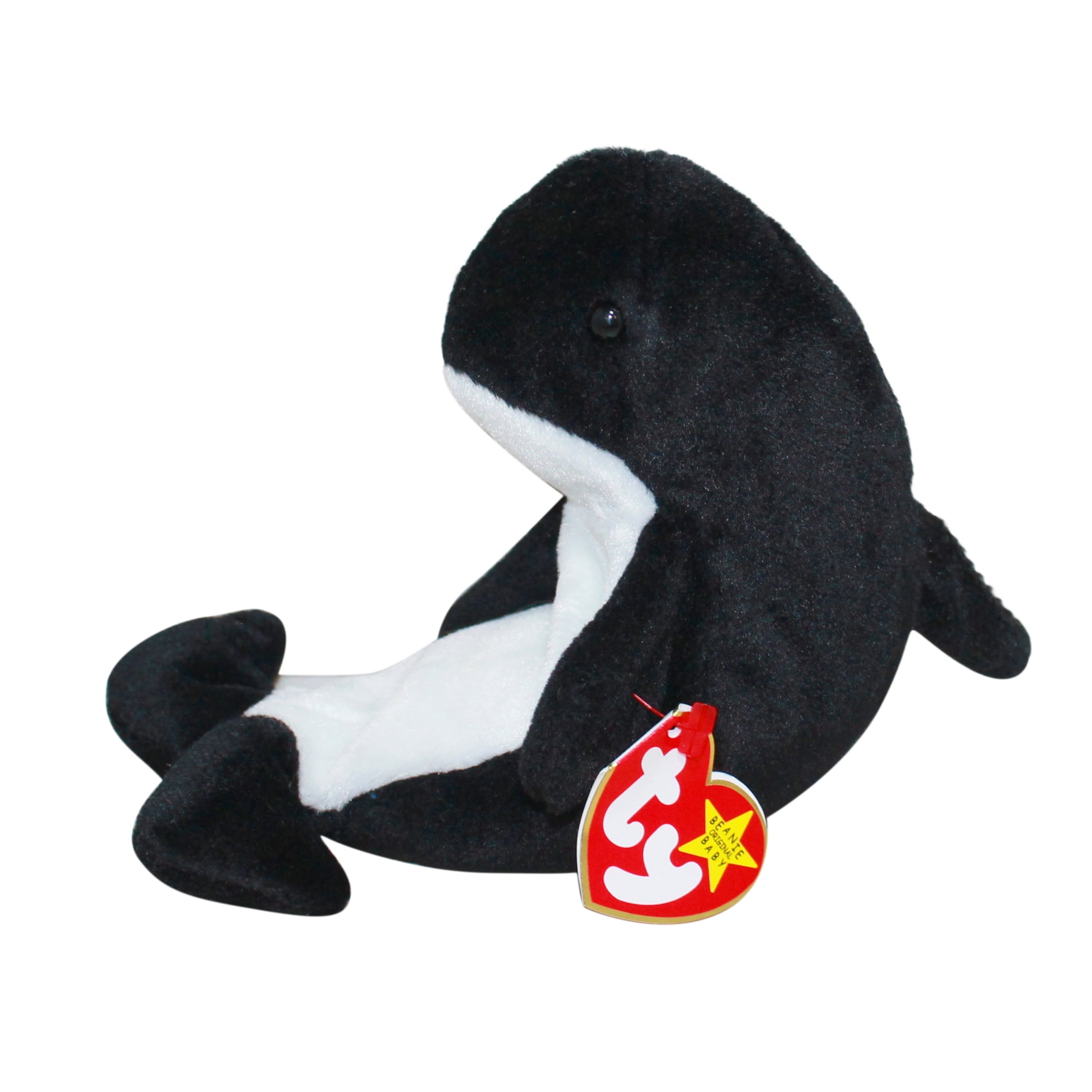 Ty Beanie Baby: Waves the Orca Whale | Stuffed Animal | MWMT - Walmart.com