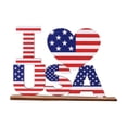 Beautynvta Patriotic Tabletop Decor, 4th of July Stars Stripes Letters ...