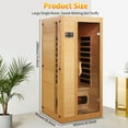 Indoor Far Infrared Sauna Room for Up To 2 People, Canadian Hemlock Wood Low EMF Heaters ...