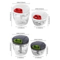 600/1000ml Manual Food Chopper Hand Pull String Vegetable Cutter Onions ...