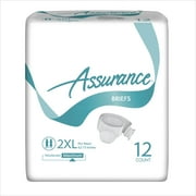 Assurance Maximum Absorbency Briefs, Unisex, 2XL, 12 Ct, 4 Pks, 48 ...