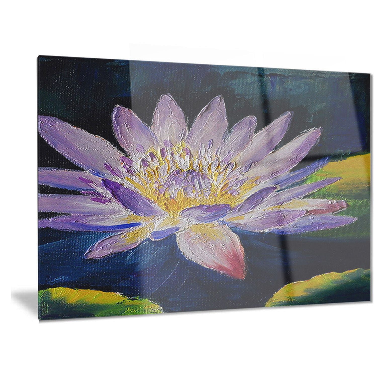 Click here for Designart Design Art Purple Lotus Flower Floral Me... prices