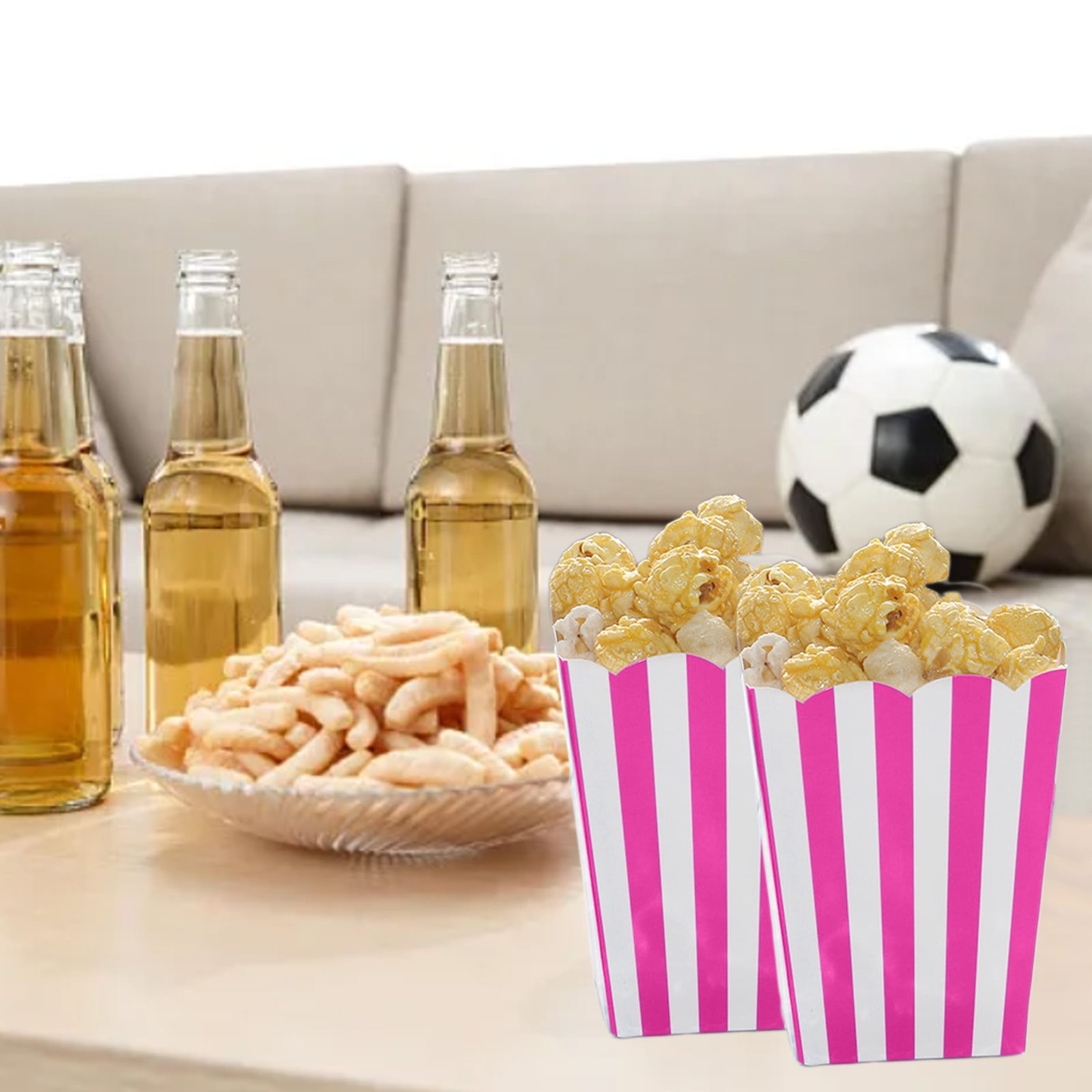 Popcorn Boxes Birthday Party Striped Popcorn Boxes Food Packaging ...