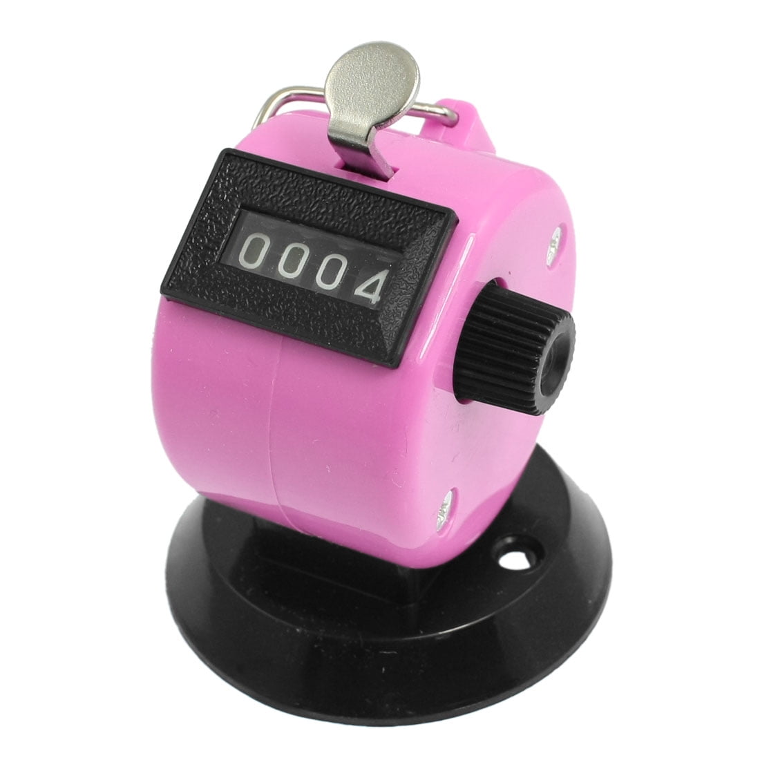Unique Bargains Black Pink Plastic 4 Digit Manual Hand Tally Golf Palm ...
