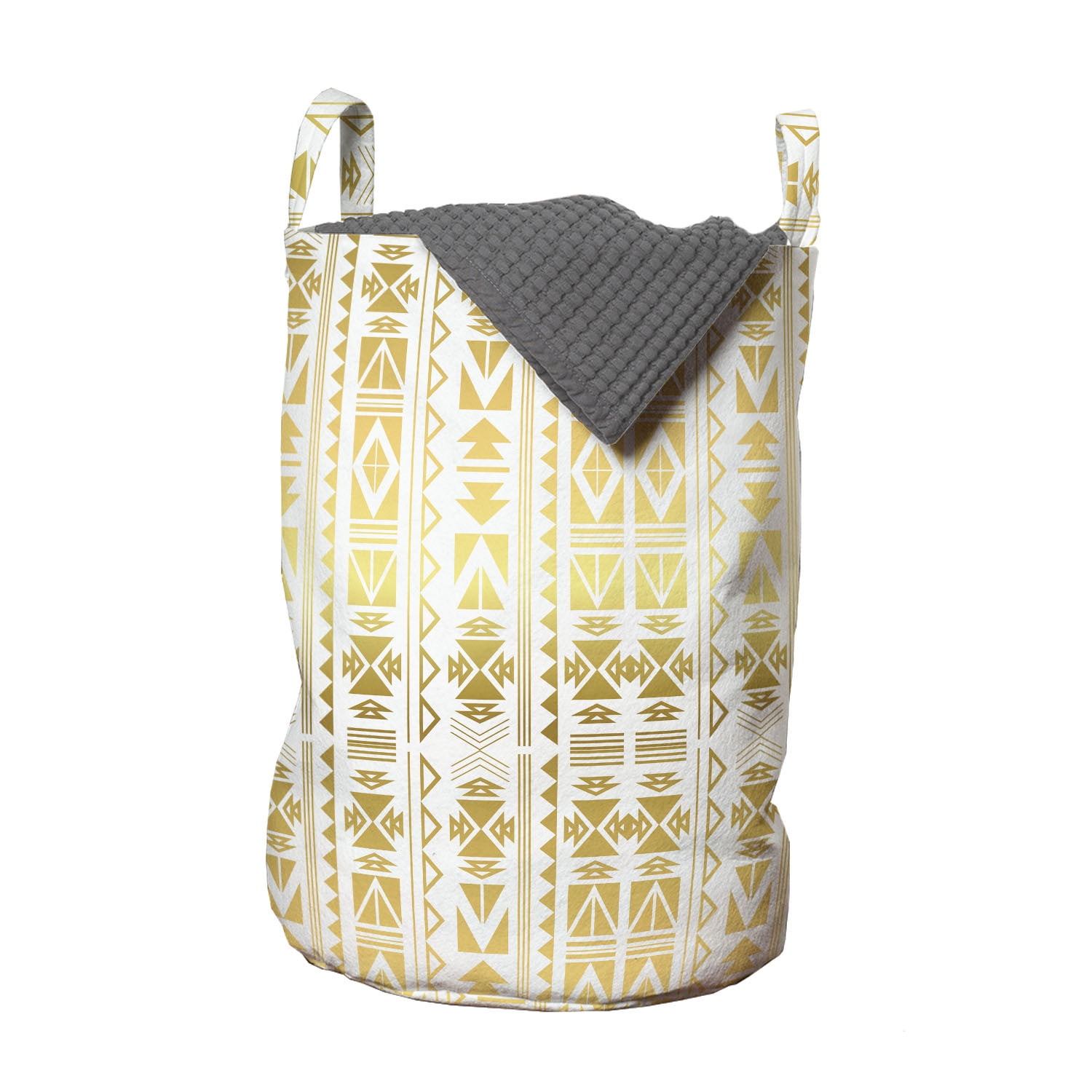 Ethnic Laundry Bag, Abstract Borders from Prehistoric Cultures with ...