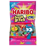 Haribo Gummi Candy, Z!NG Sour Bites, 4.5 oz. Bags (Pack of 12 ...