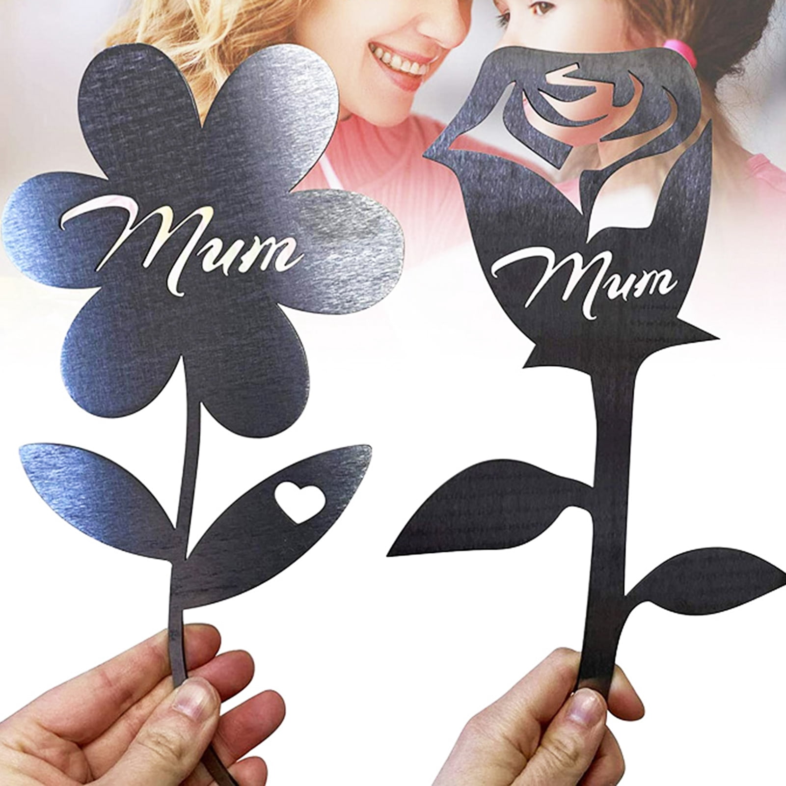 GROFRY Flower Sculpture Delicate Decorative Iron Mum Metal Flower ...