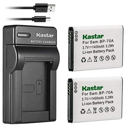 Kastar Battery (X2) & Slim USB Charger for Samsung SLB-07 SLB-07B SLB ...