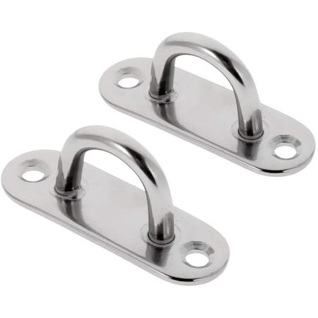2pcs 316 Marine Grade Stainless Steel Eye Plate Boat Pad Eye Deck Rope ...