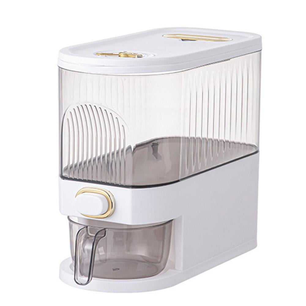 Rice Dispenser | Food Storage Container with Measuring Cup | Airtight ...
