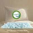 Visualz King Size Memory Foam Pillows 2 Pk, Adjustable Pillow Shredded Memory Foam Pillows for ...