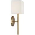 Possini Euro Design Modern Wall Sconce Lighting Warm Brass Hardwired 16 ...