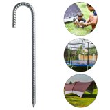 Tersarium Galvanized Rebar Stakes J Hook: Heavy Duty Metal Stake with ...
