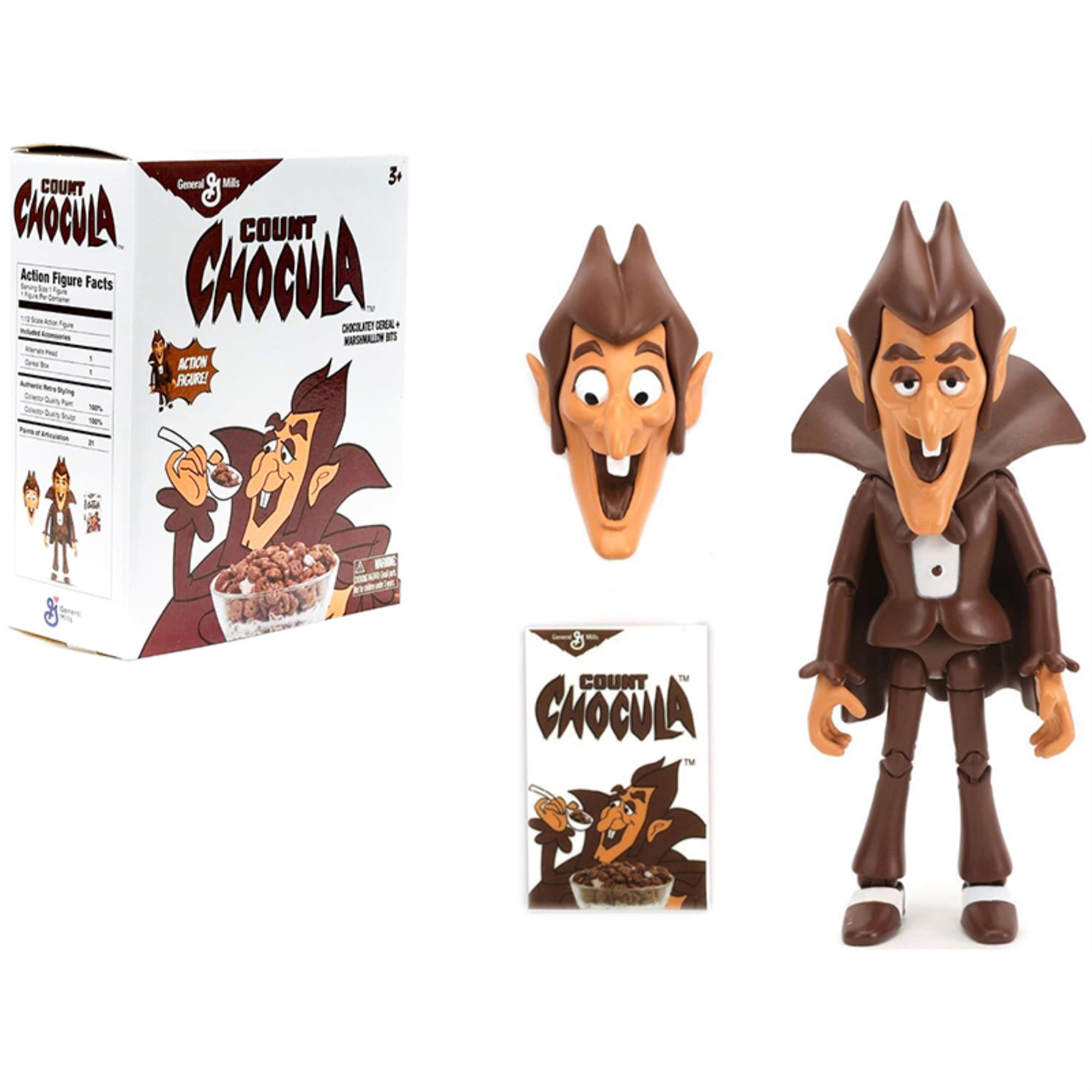 Conde Chocula 6.5\ Figura móvil con cabeza alternativa y caja de ...