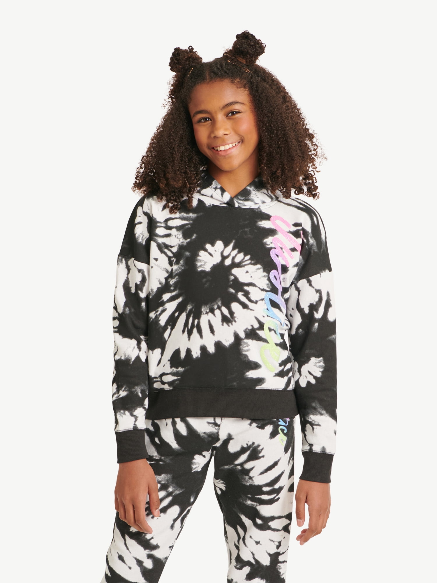 Justice Girls Everyday Faves Fleece Hoodie Sweatshirt, Sizes 5-18 ...