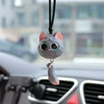 Cute Cat Shaped Rearview Mirror Ornament Hanging Pendant for Car ...