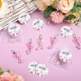 10PCS Delicate Acrylic Keychain Charm Feature Artistic Tassels ...