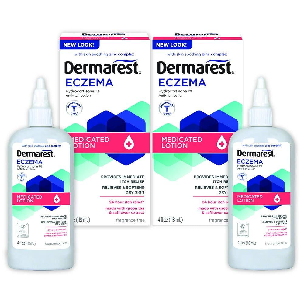 Dermarest Eczema Medicated Lotion, 4oz, Pack of 2 - Walmart.com ...