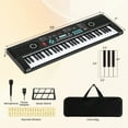 Costway 61 Keys Kids Piano Keyboard with Carry Bag Microphone Sheet ...