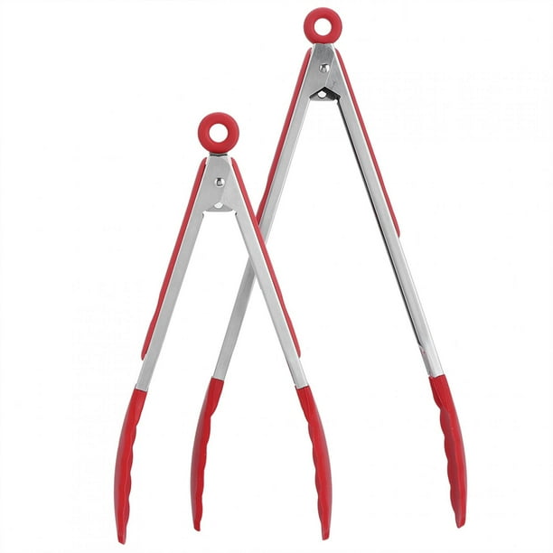 2Pcs Kitchen NonStick Food Clamp Serving Clip Bread Tong for BBQ ...