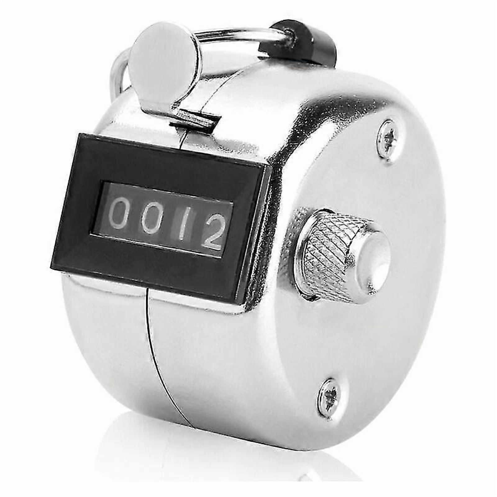 Crday 4 Digit Click Counter - Metal Manual Counter People Flow Counter ...