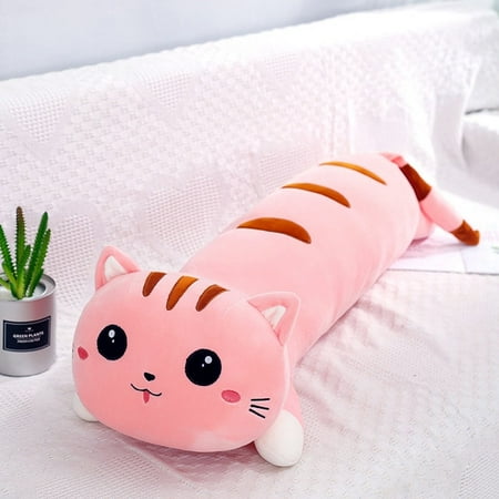 50cm Squishy Cats Doll Plush Toy Ultra Soft Kawaii Cat Long Body Animal ...