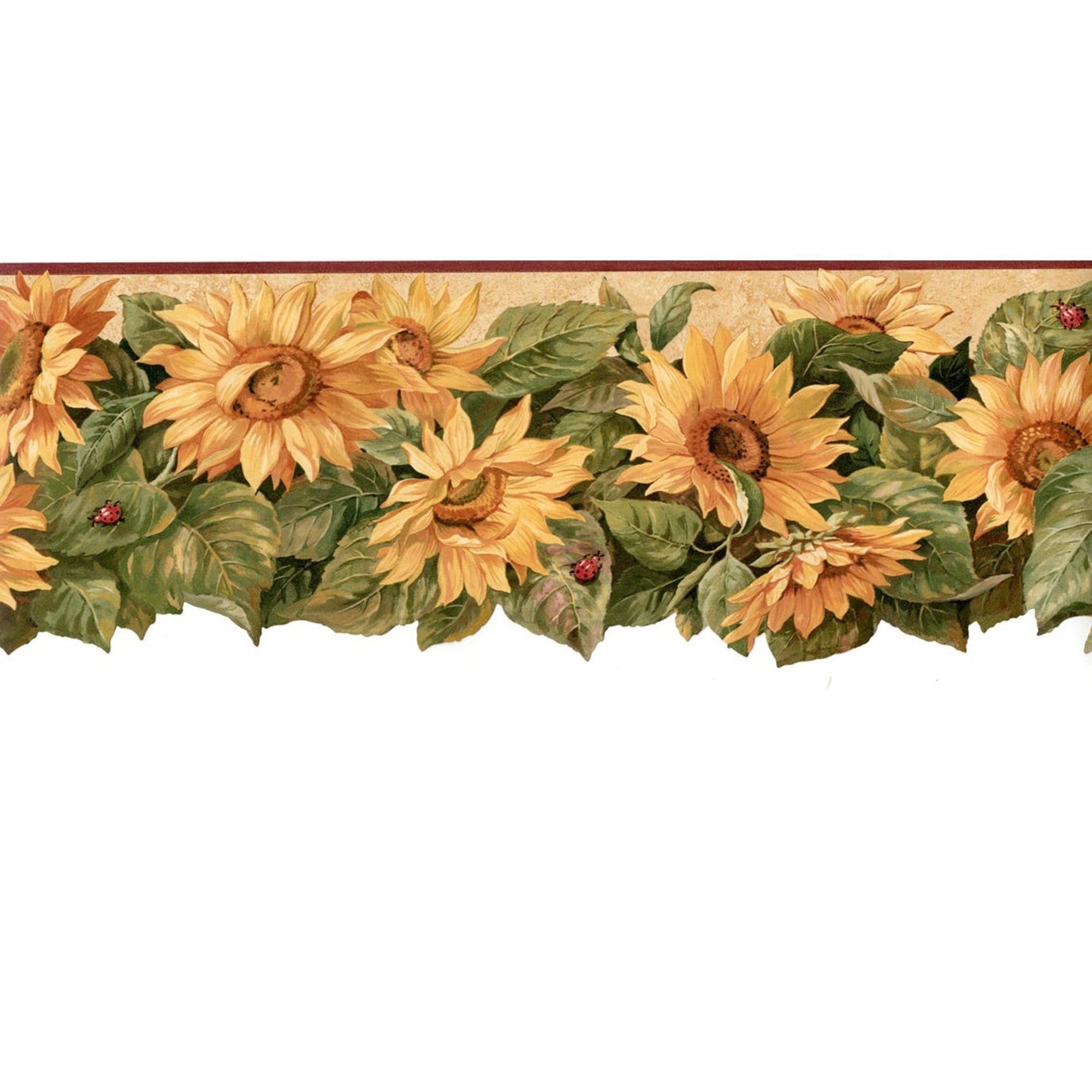 Sunflower Wallpaper Border