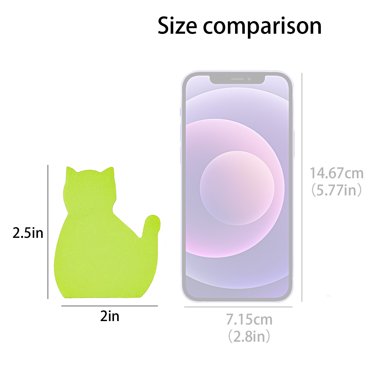 WGOUP 3 Packs Transparent Sticky Notes Waterproof Self-Adhesive Clear ...