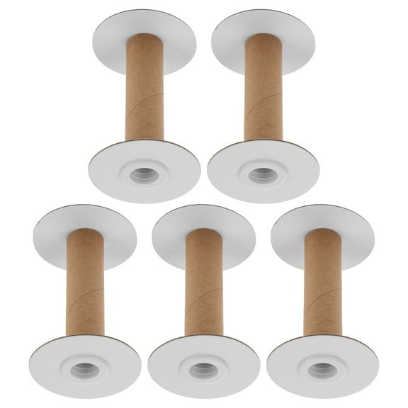 50Pcs Clear Acrylic Bobbins with Hinged Ring Oval Acrylic Bobbins Cross ...