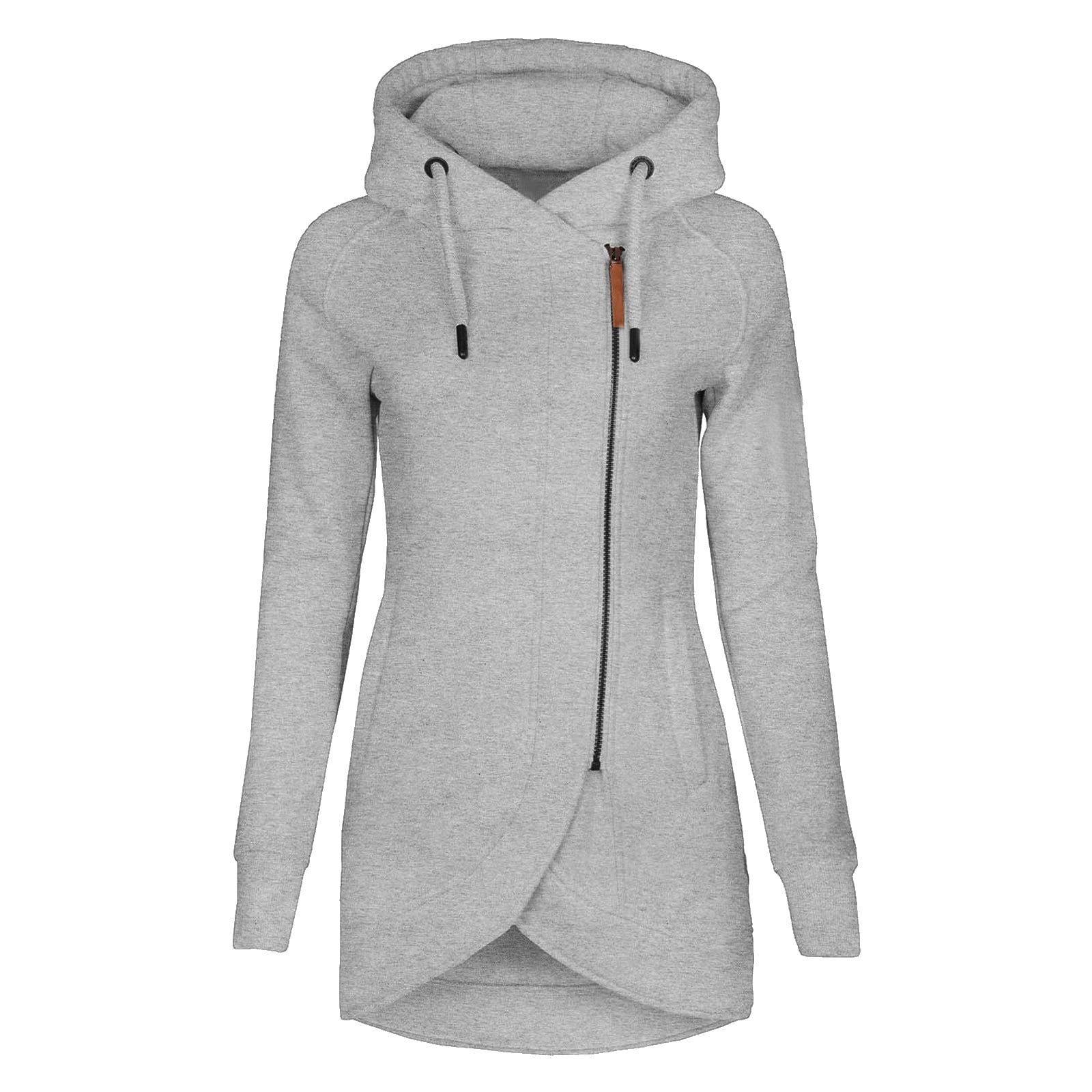 Click here for Timegard Hoodies For Women Front Zip Drawstring Sw... prices