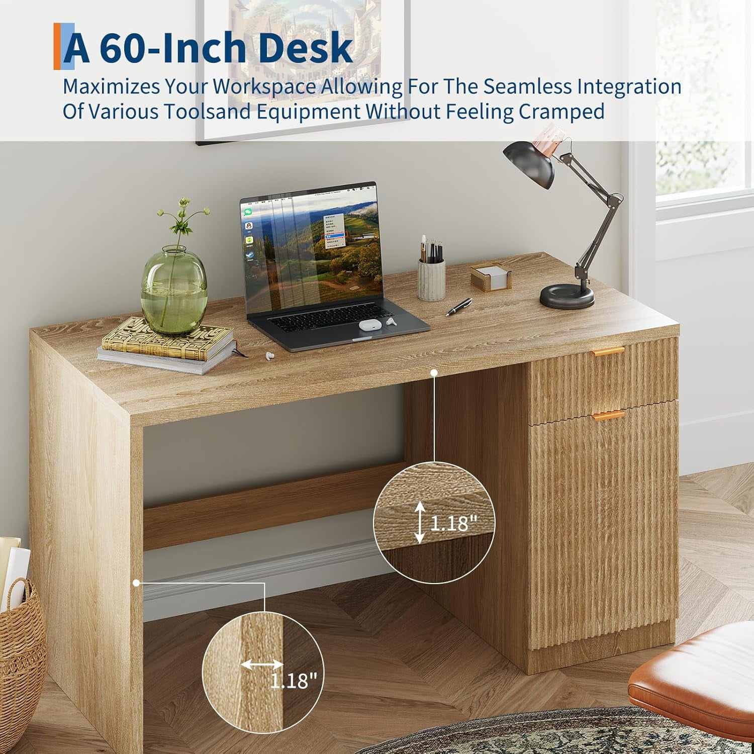 Click here for Eastvita 60 Executive Desk With Storage modern Hom... prices