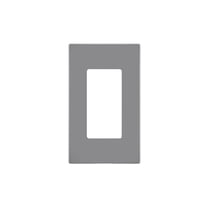 Leviton 3004971 Decora Light Gray 1 Gang Polycarbonate Screwless Wall ...