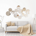 Mini Size Acrylic Round Mirror Adhesive Small Round Mirror Circles ...