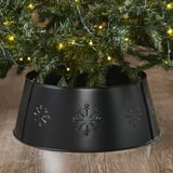 Snowflake Christmas Tree Collar Metal Charcoal 8x20x20 - Walmart.com