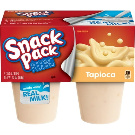Snack Pack Tapioca Pudding Cups, 4 Count - Walmart.com