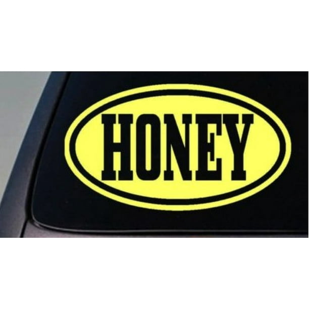 Honey sticker decal honeybee honeycomb beehive bee 6" *C350* - Walmart ...