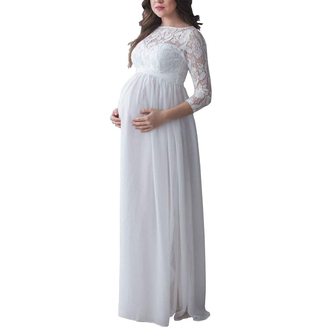 Click here for Jkerther Pregnant Womens Lace Maternity Dress Maxi... prices