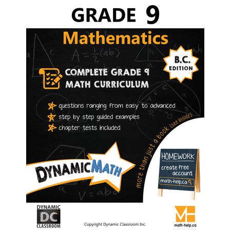 Dynamic Math Workbook for Grade 9, aligned to the BC curriculum ...