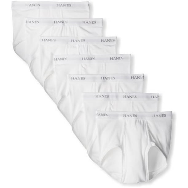 Hanes Mens Ultimate Freshiq Full Cut Briefs 7 Pack White Xxx Large