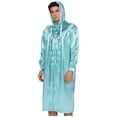 Aislor 2 Pcs Victorian Nightgown Pajama Set for Men Satin Nightshirt ...