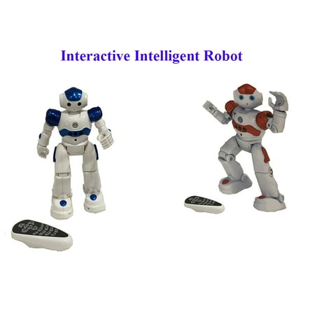 New! 2 Set Interactive Intelligent R/C Robot Remote Control Robot Toy ...