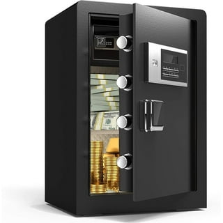 LOCKSWORTH 0.2 Cubic Feet Electronic Digital Safe Box, Steel Money Safe ...