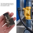 3 Pcs Brown Lighted Junction Box Holder Solenoid Valve Coils Socket ...