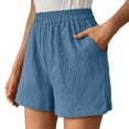 Womens Double Layered Pleats Hem Straight Leg Casual Pants High Waist